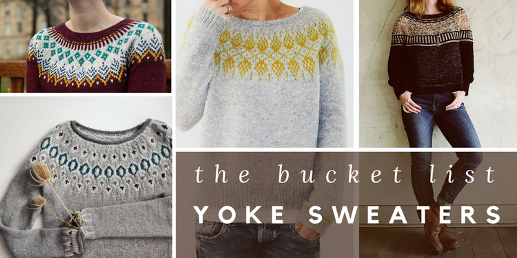 The Bucket List: Yoke Sweaters